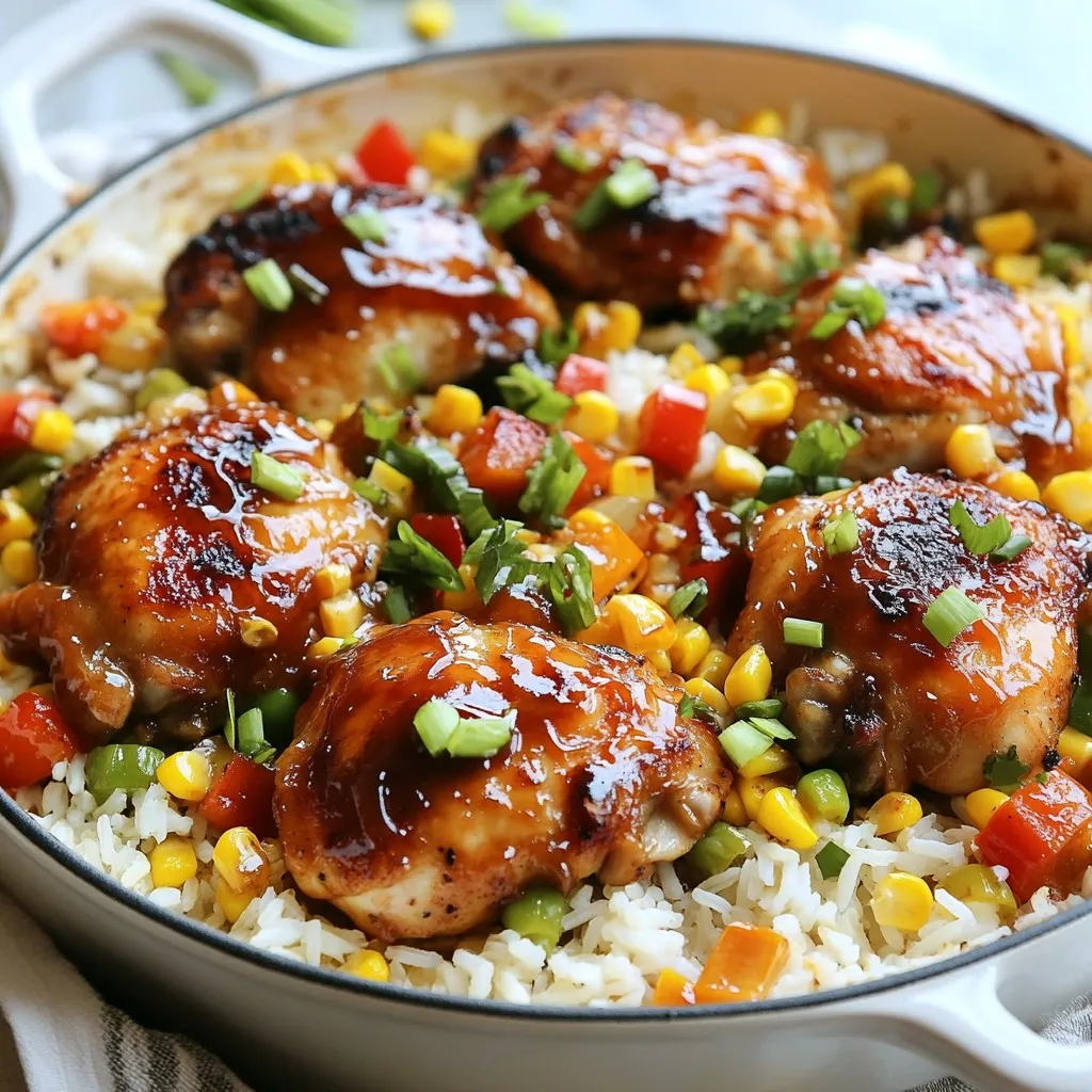 One-Pan Honey BBQ Chicken & Rice Simple Delight – The Recipe Hatch
